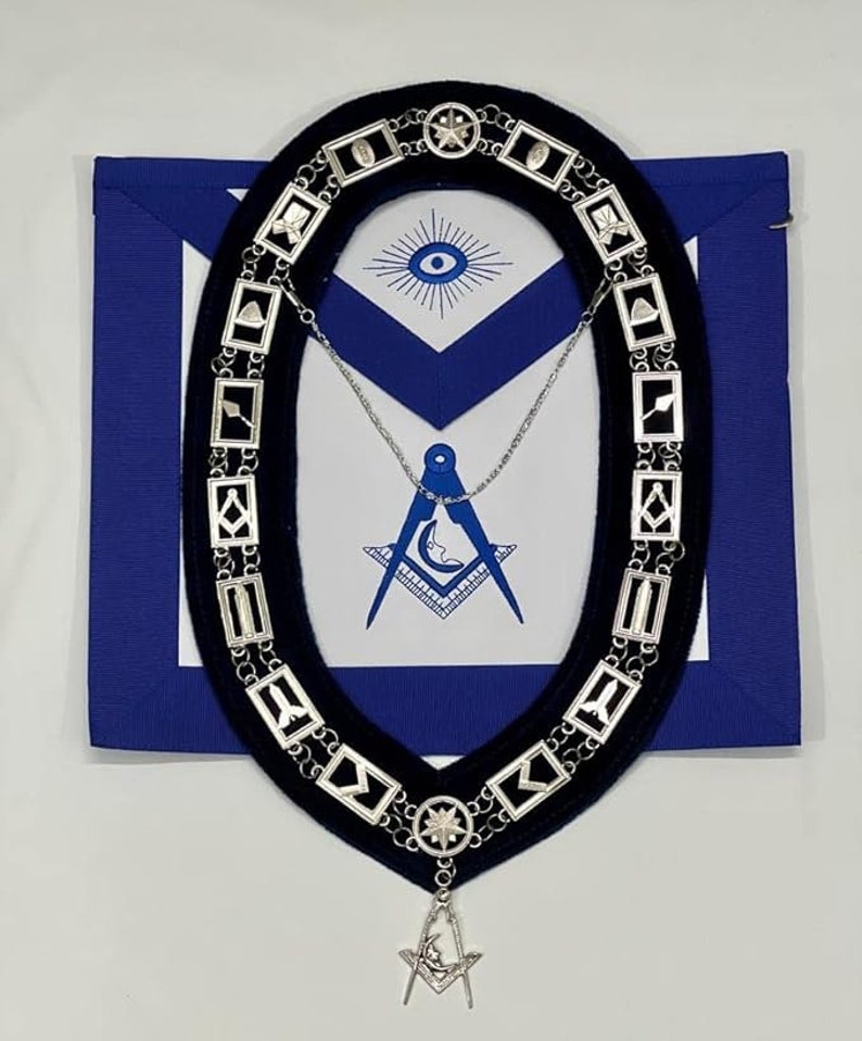 Masonic Regalia Blue Lodge Officer Junior Deacon Officer Apron Set ...