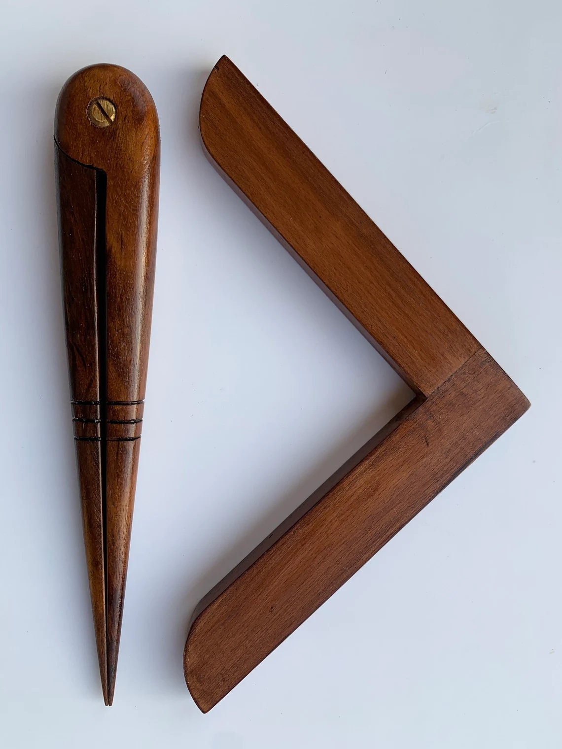 Masonic Lodge Ceremonial 6" INCH LARGE Rosewood Freemason Square and ...