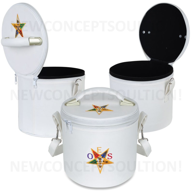 Masonic OES Fez Case: Order of Eastern Star White Cap Storage - Etsy
