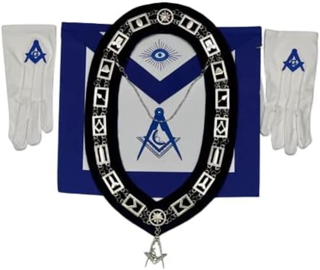 Masonic Regalia Blue Lodge Officer Junior Deacon Officer Apron Set ...
