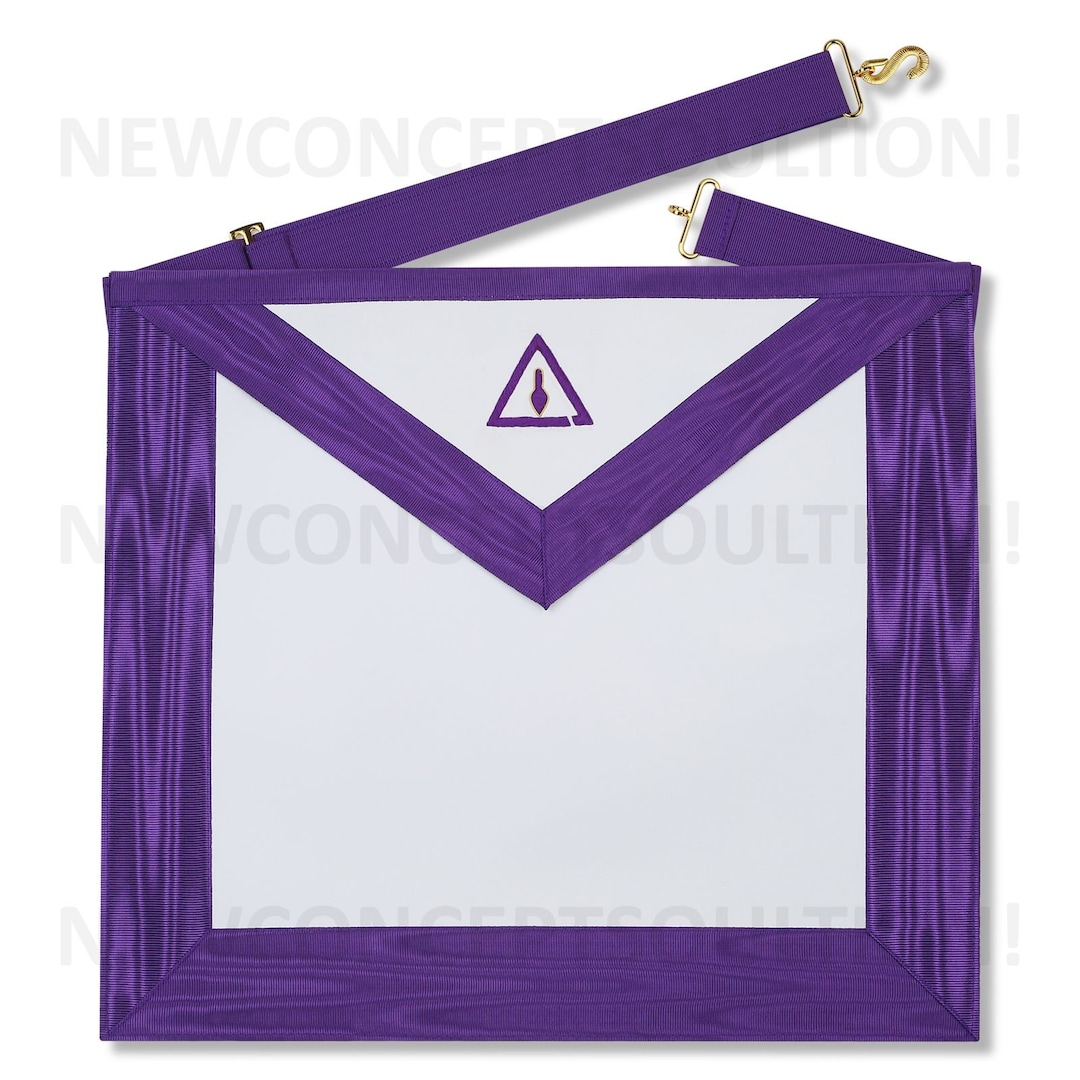 Masonic RSM Member Council Apron | Handcrafted Royal & Select Master ...