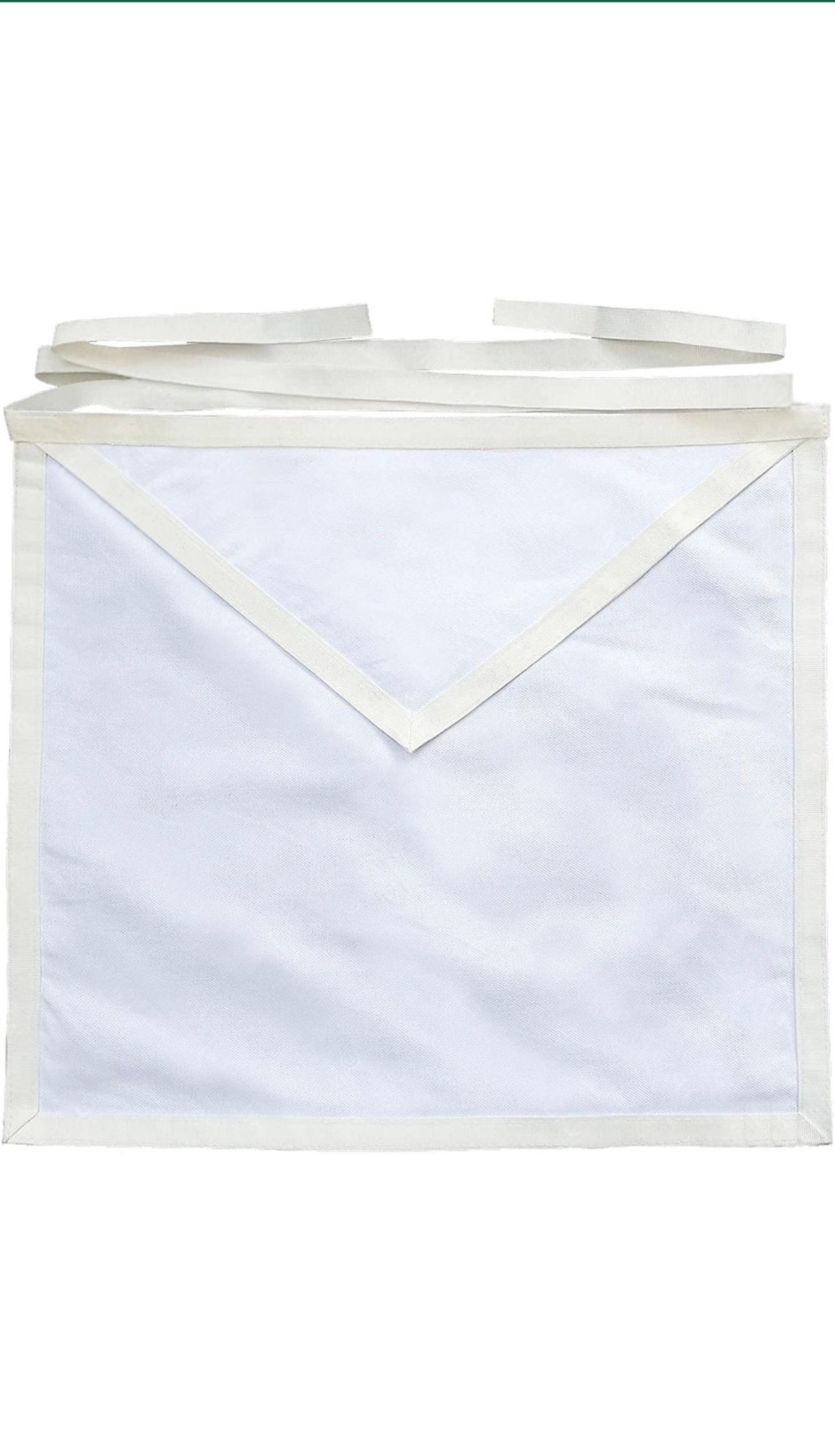 Masonic Regalia Free Mason White Cotton Duck Cloth With White Ribbon ...