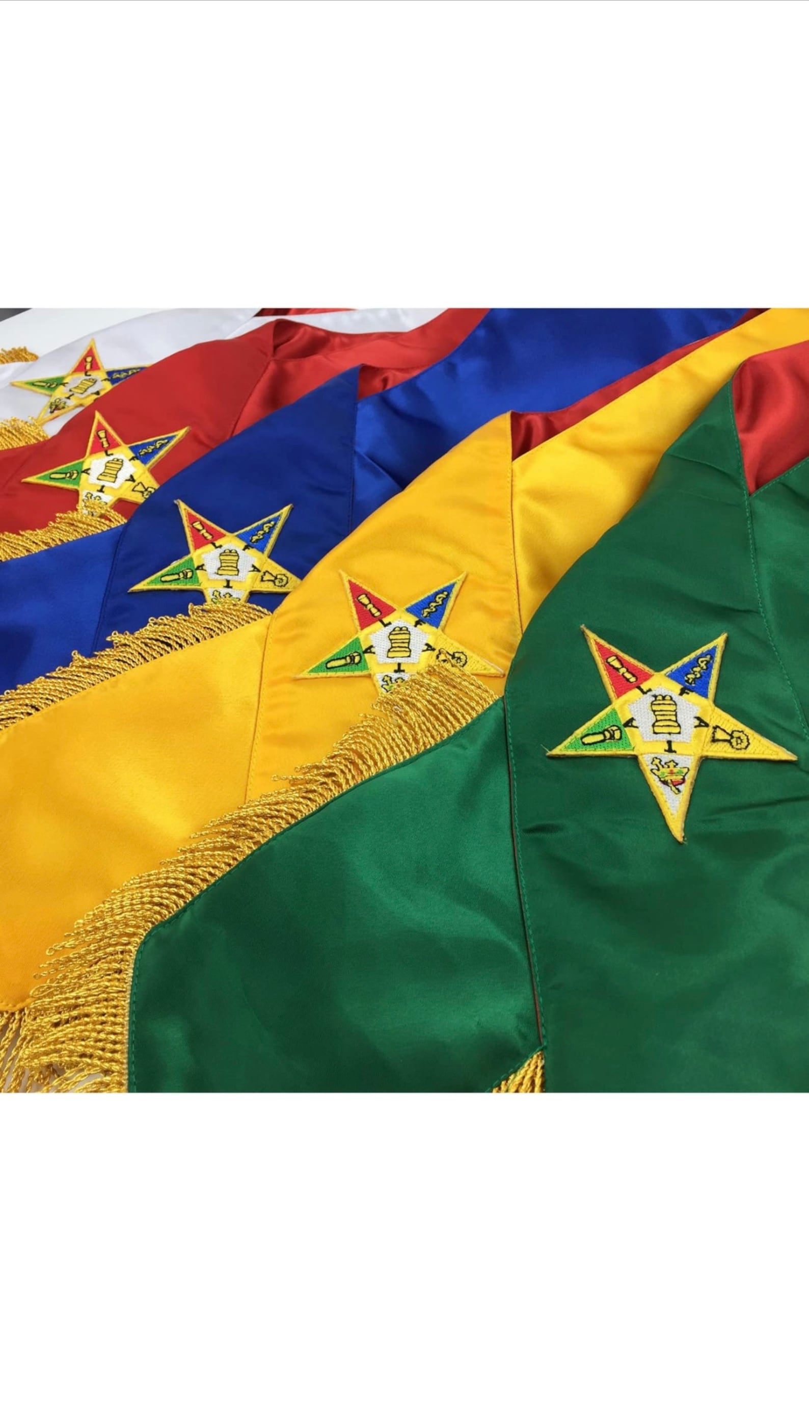 Masonic Order of Eastern Star OES Complete Sash Set -set of 5 Sashes - Etsy