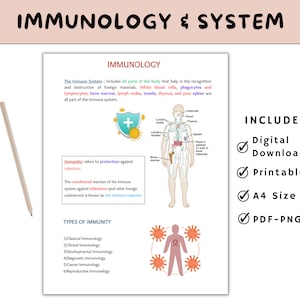 Immune System Study Notes- Anatomy and Physiology- Immunity- Med Surg ...