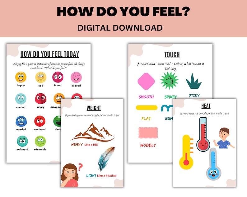 Emotions in the Body ,helping Children to Describe Emotions- Feelings ...