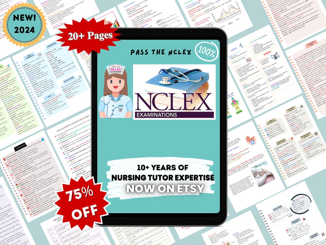 NCLEX Comprehensive Review Notes for Next Gen Nclex Cram Sheet, Nclex ...