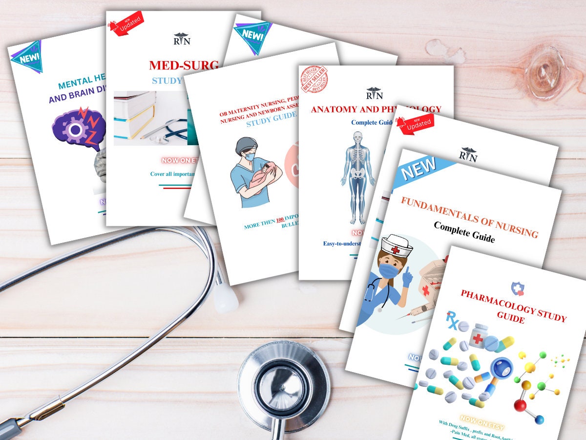 Ultimate Nursing School Notes, Nursing Bundle, Nursing Study Guide, Med ...