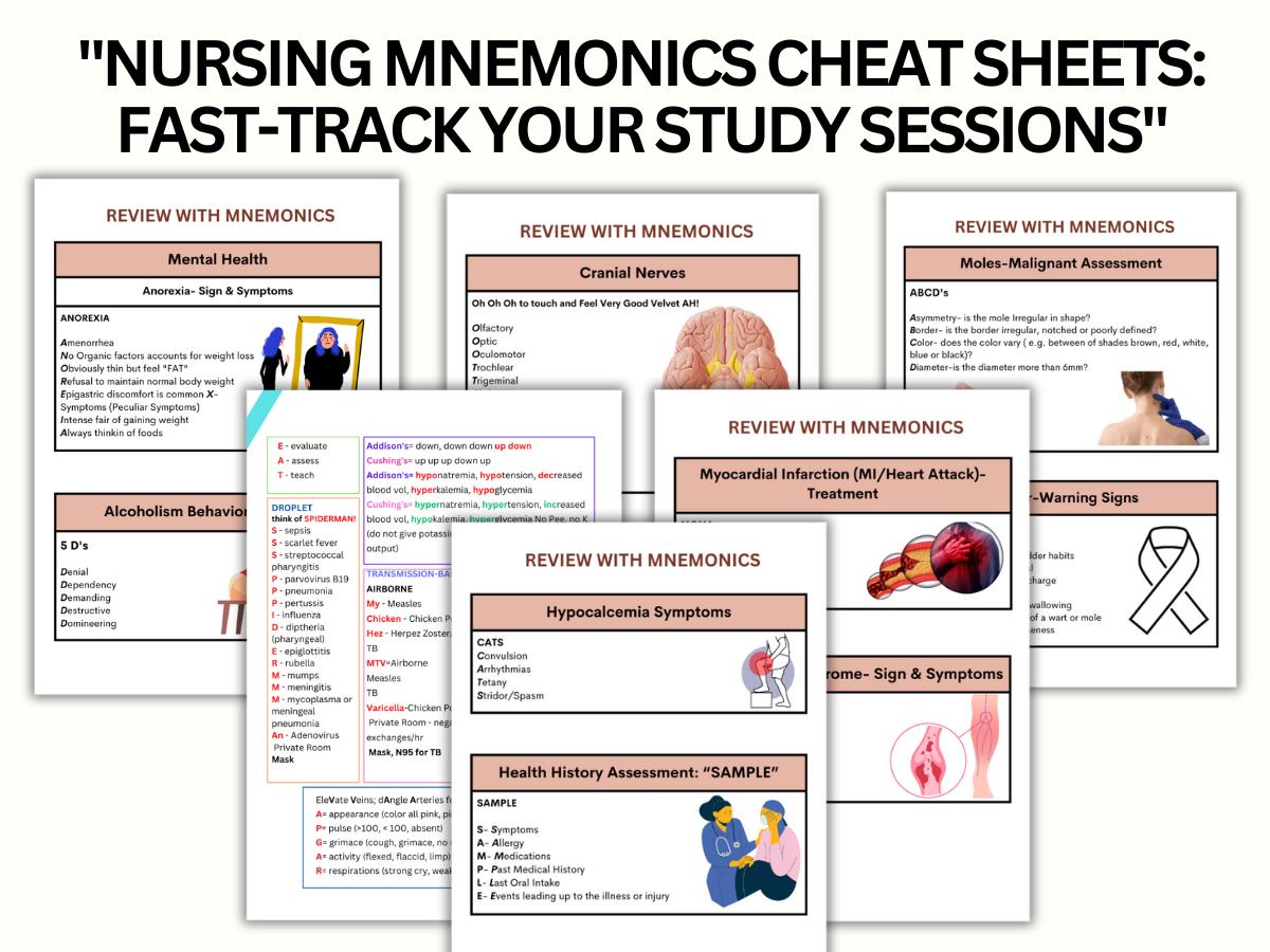 Nursing Mnemonics Cheat Sheet Lab Values Ob M Notes Nursing Note Med ...