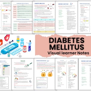 Diabetes Study Guide - Med Surg Nursing School Notes- Diabetes Mellitus ...