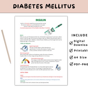 Diabetes Study Guide - Med Surg Nursing School Notes- Diabetes Mellitus ...