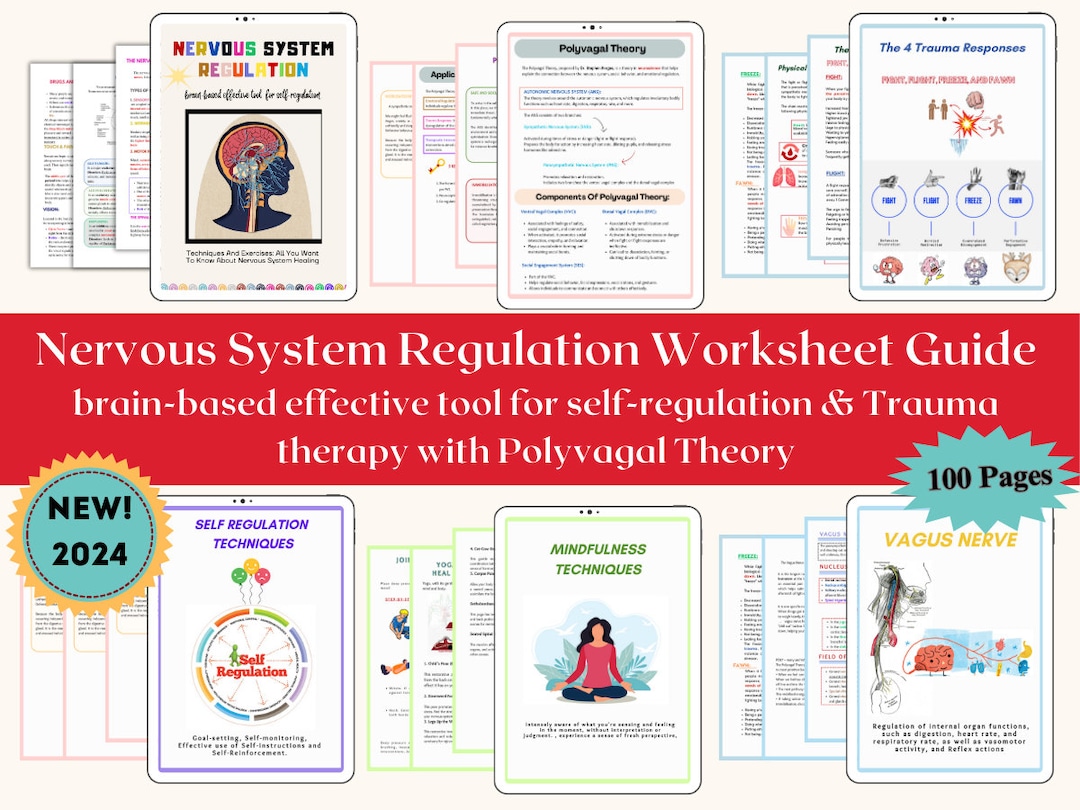 Nervous System Regulation Workbook, Somatic Exercise Polyvagal Theory - Etsy