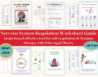 Nervous System Regulation Workbook, Somatic Exercise Polyvagal Theory ...