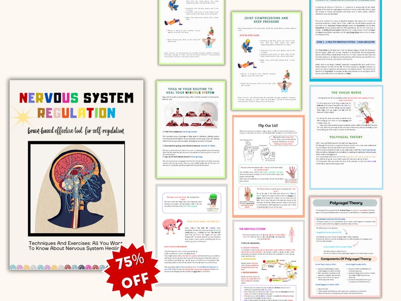Nervous System Regulation Worksheets Guide- Polyvagal Theory-somatic ...