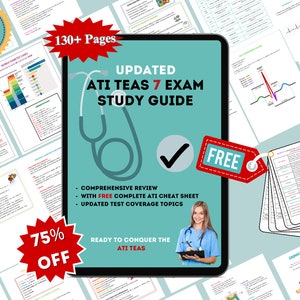 Complete ATI Teas 7 Study Guide 2024 Updated- ATI TEAS 7 Study Cheat ...