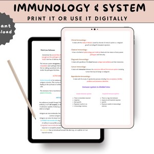 Immune System Study Notes- Anatomy and Physiology- Immunity- Med Surg ...