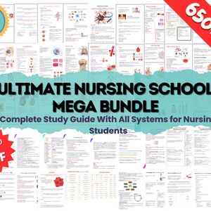 Comprehensive Nursing School Bundle- Ultimate Nursing School Notes ...