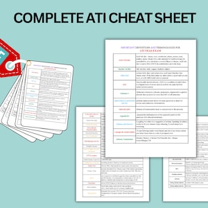 Complete ATI Teas 7 Study Guide 2024 Updated- ATI TEAS 7 Study Cheat ...