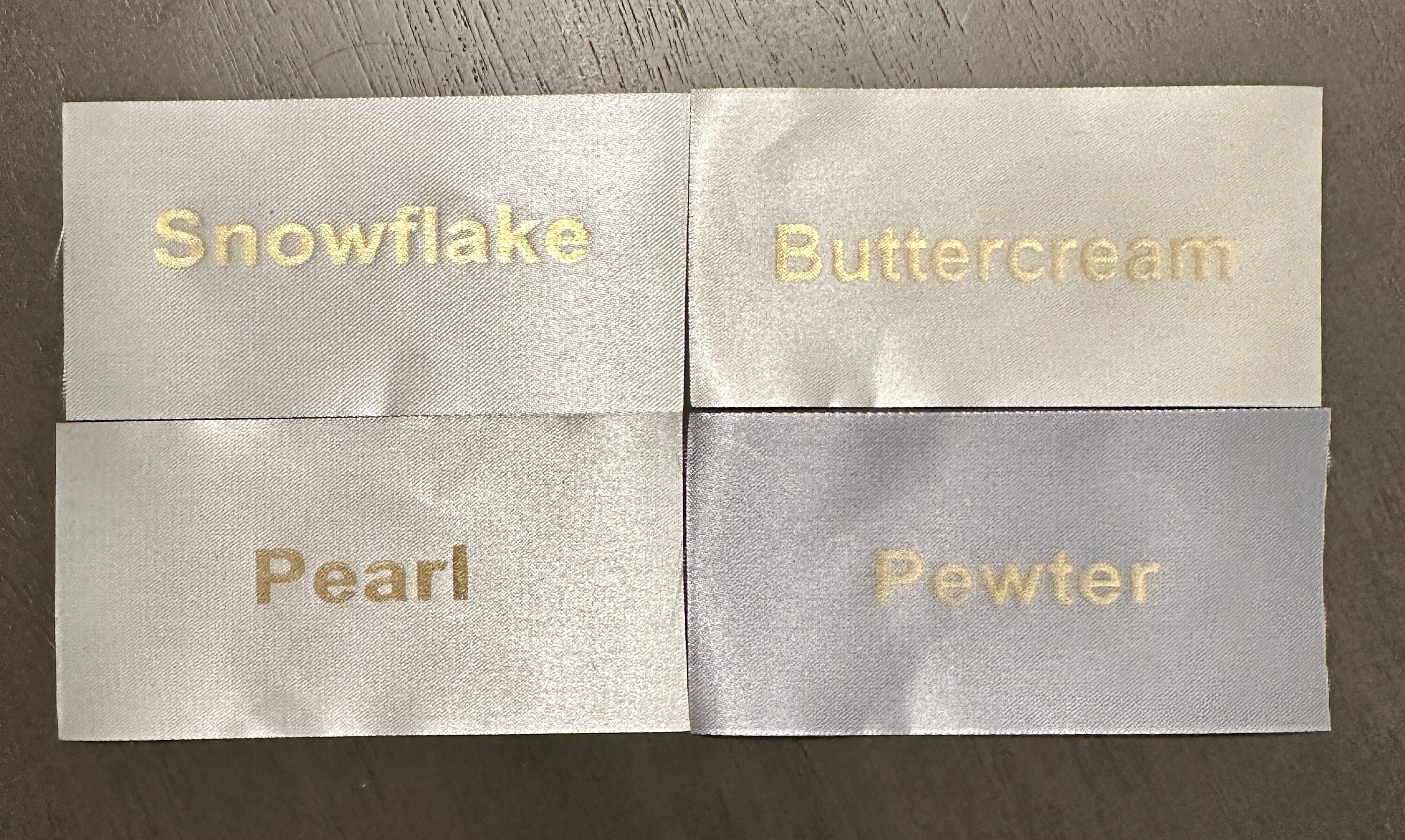 25 Pre-cut All the Same Logo or Design Custom Printed Ribbon Labels Sew ...