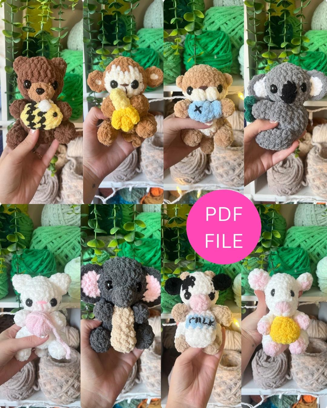 8 in 1 Baby Animals - Etsy