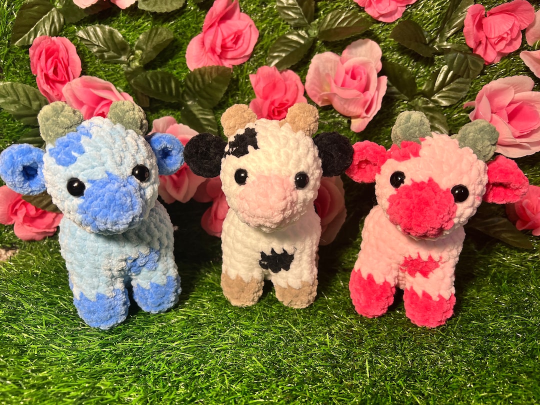 Standing Mini Cow Crochet Pattern - Etsy