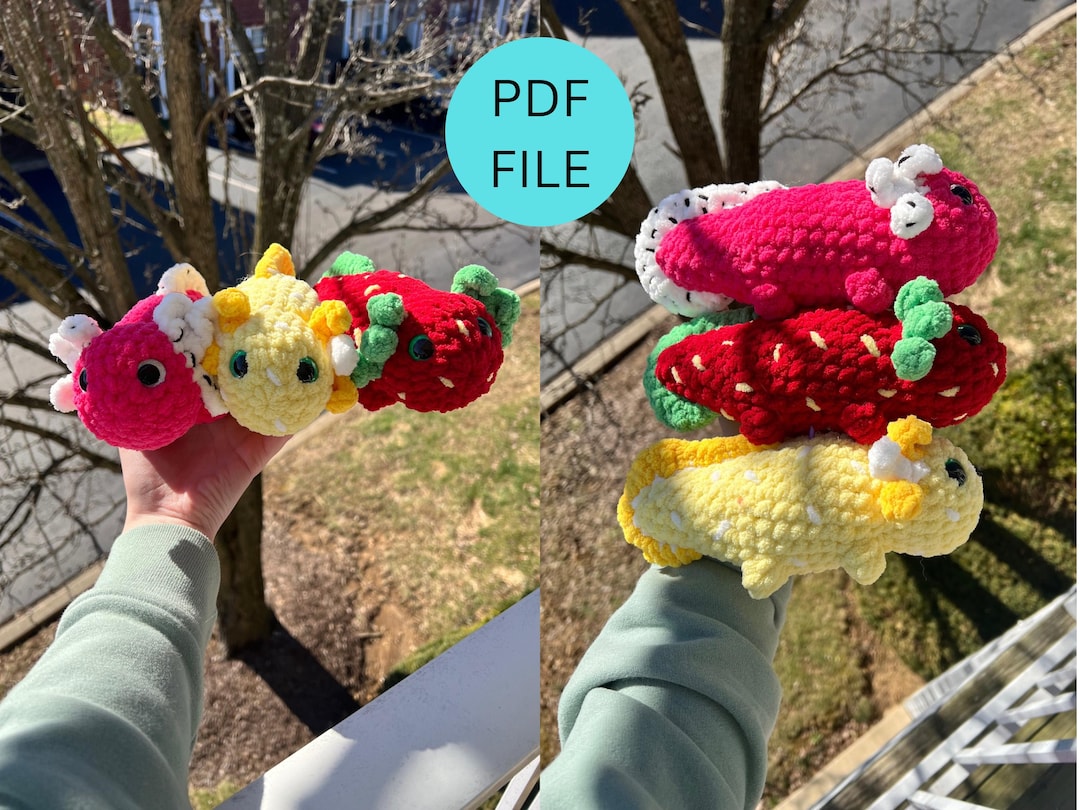 Fruit Axolotls Crochet Pattern - Etsy