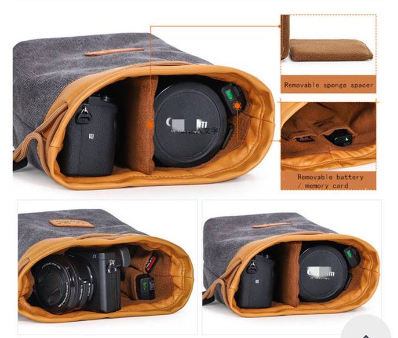 Digital Waterproof Cotton Camera Bag, Shockproof Breathable Camera ...