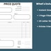 Price Quote Template | Fillable Price Quote | Printable Price Quote ...