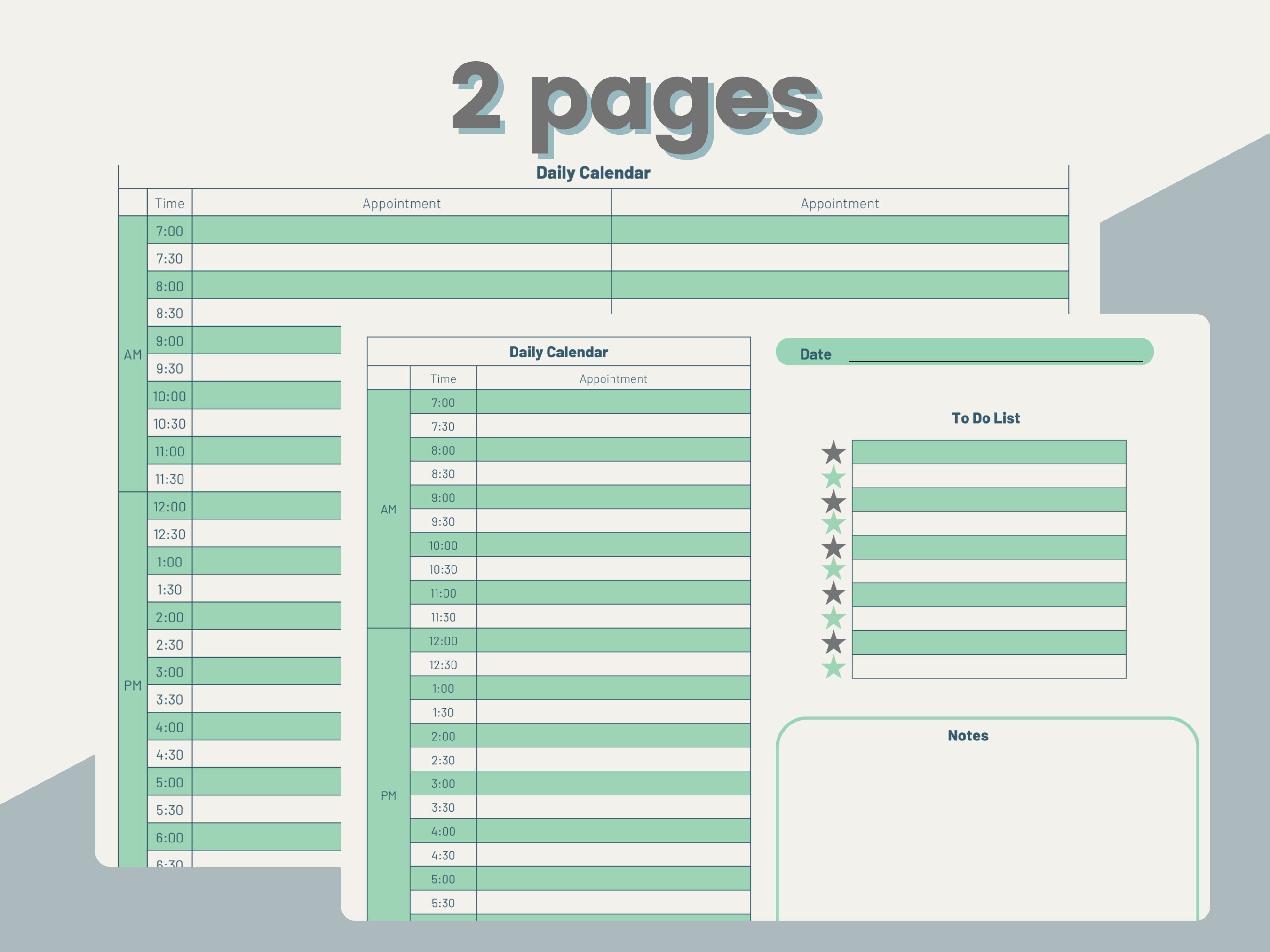 Weekly Appointment Tracker | Printable Appointment Tracker | to Do List ...