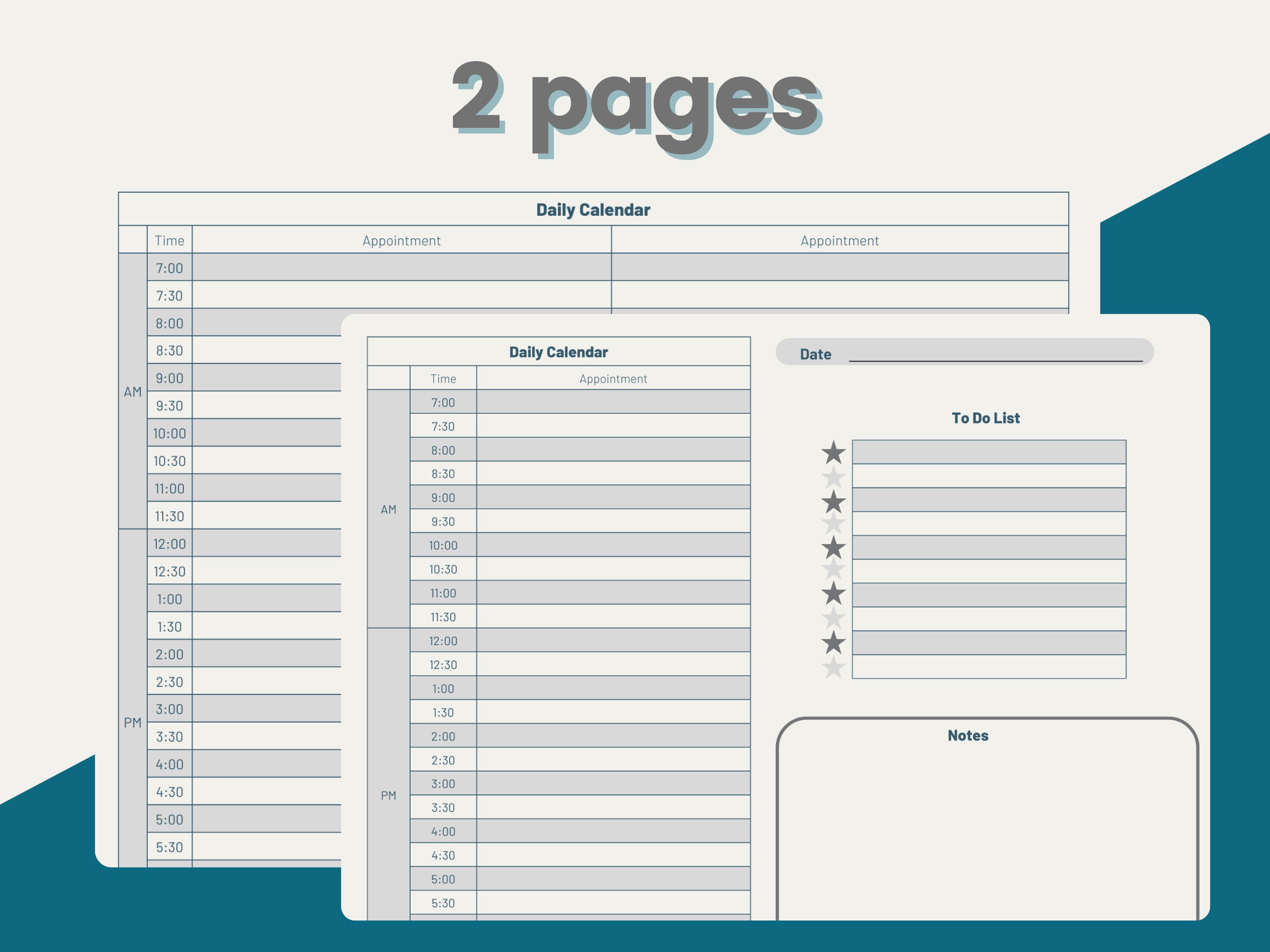 Printable Appointment Tracker | to Do List | Fillable PDF - Etsy