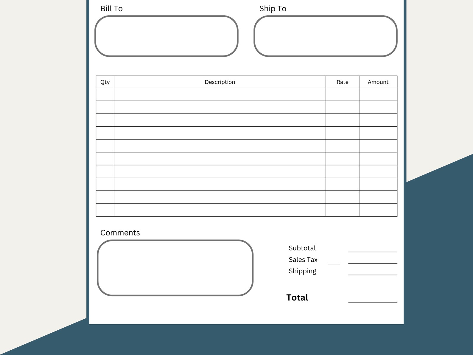 Price Quote Template | Fillable Price Quote | Printable Price Quote ...
