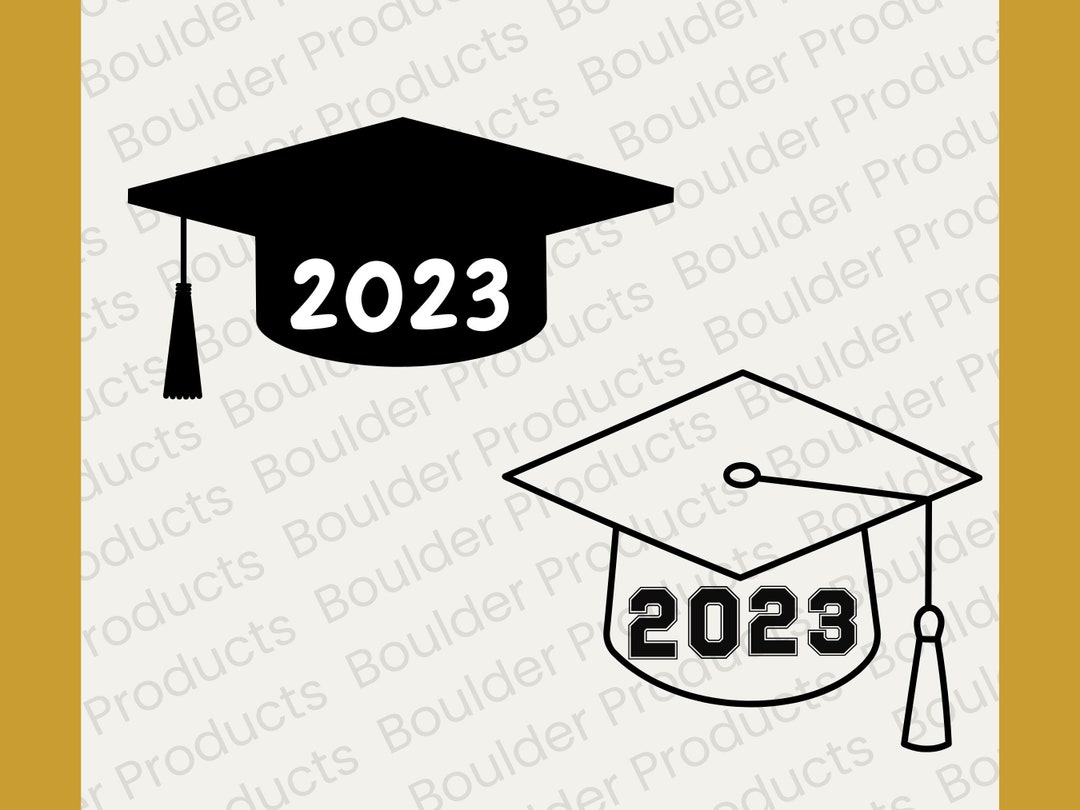 2023 Graduation Cap SVG Cupcake Topper PDF Jpg Graduation PNG Senior ...
