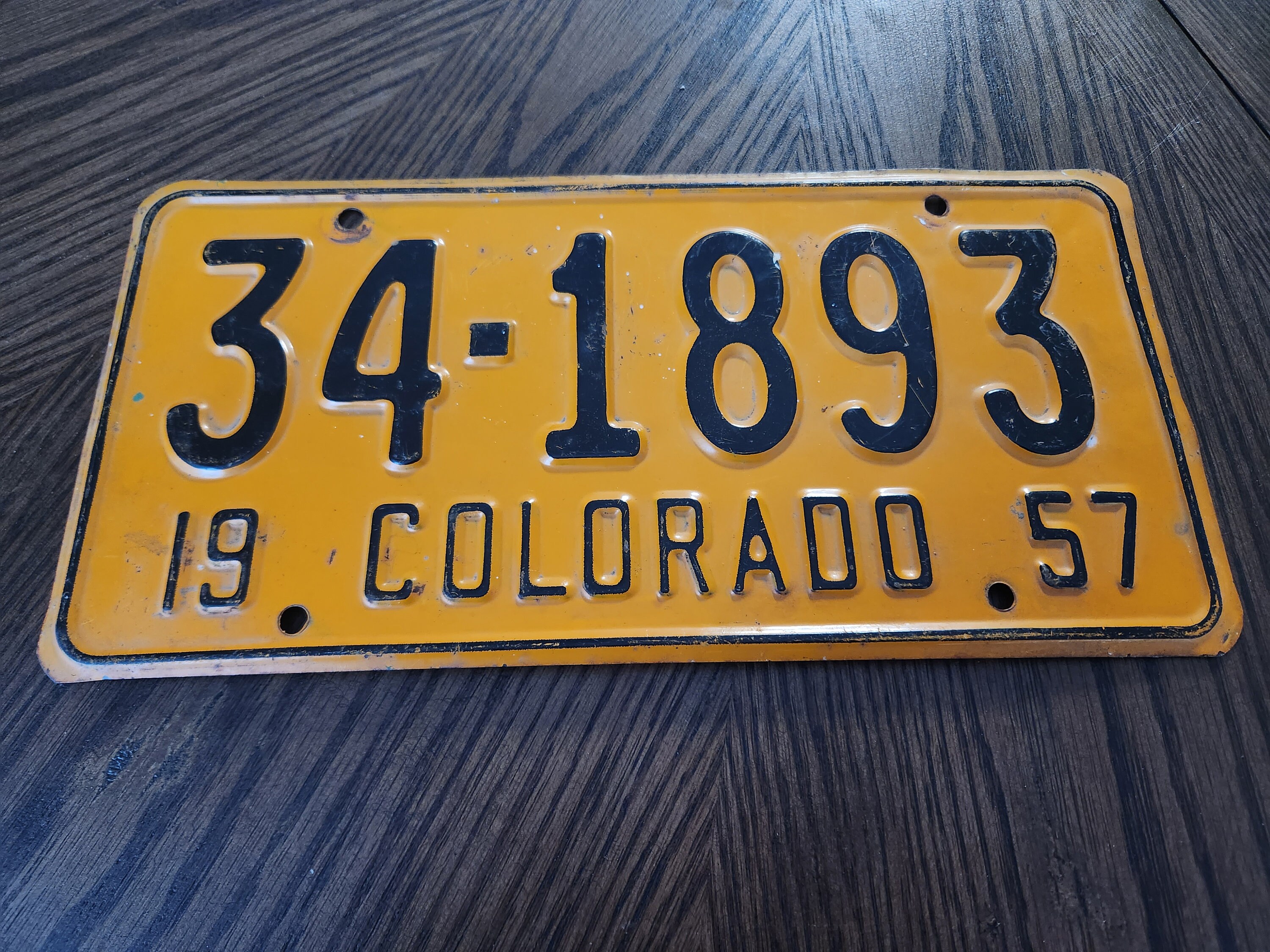 1957 Colorado License's Plate Colorado Collectors Item - Etsy