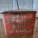 Vintage Union Leader Cut Plug Lunch Box Tin, Collector Tobacco Tin ...