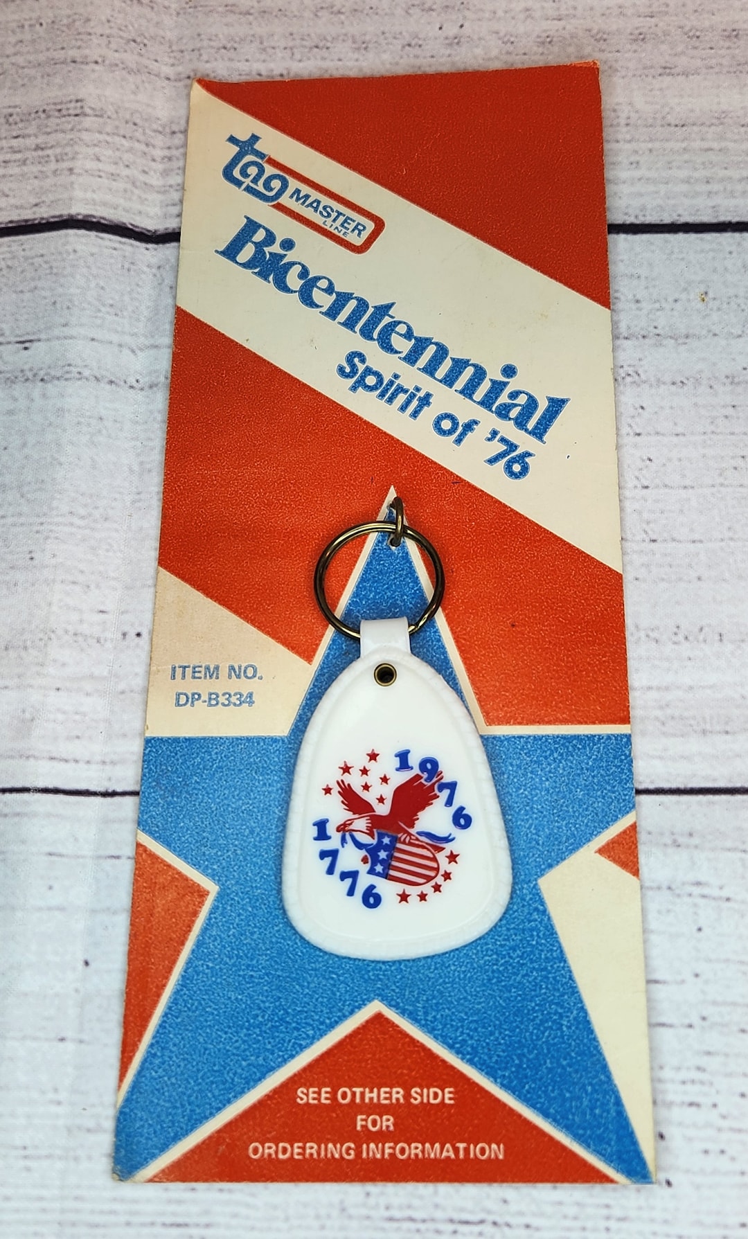 Vintage Tag Master Bicentennial Spirit of '76 New Old Stock Key Chain ...