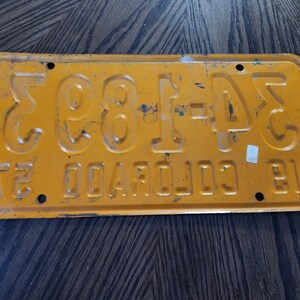 1957 Colorado License's Plate Colorado Collectors Item - Etsy