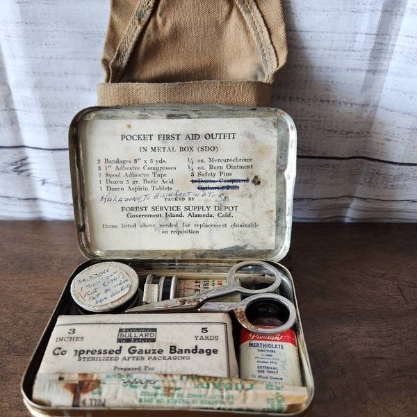 First Aid Tin - Etsy