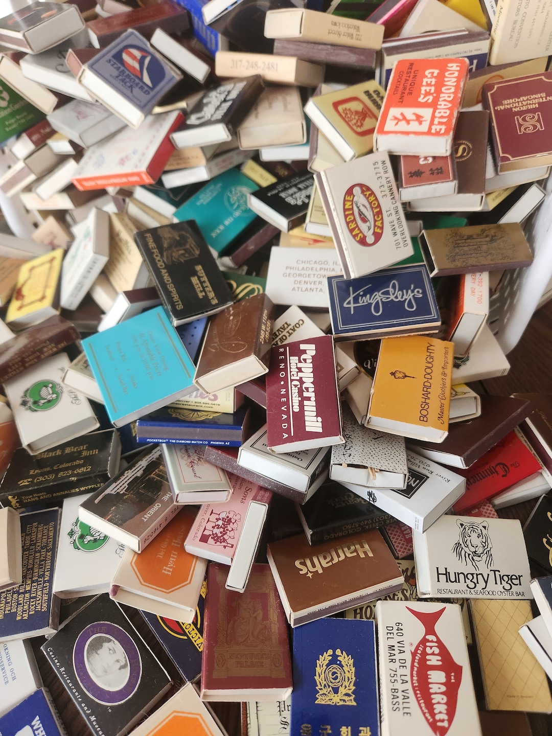Random Assortment Lot of 10 Vintage Matchboxes , Cool Nostalgic Travel ...