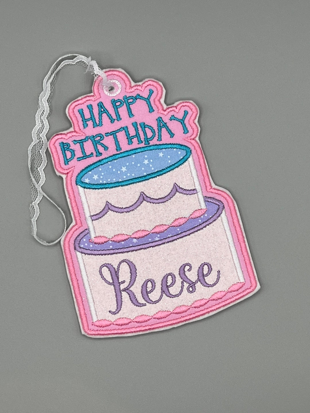 Happy Birthday Cake Tag add on to Birthday Shirt - Etsy