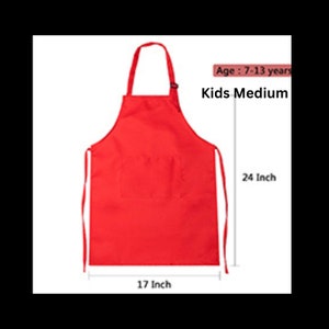 Personalized Child Apron, Kids Paint Apron, Boy or Girl School Apron ...