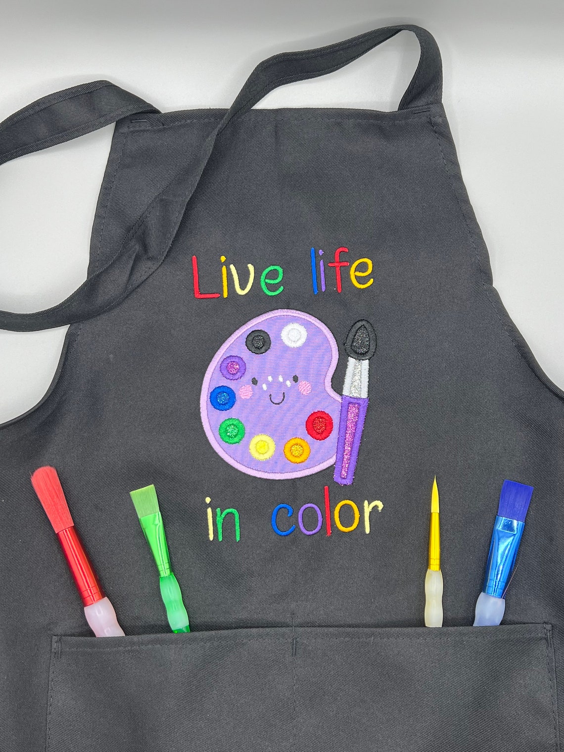Personalized Child Apron Kids Paint Apron Boy or Girl School - Etsy