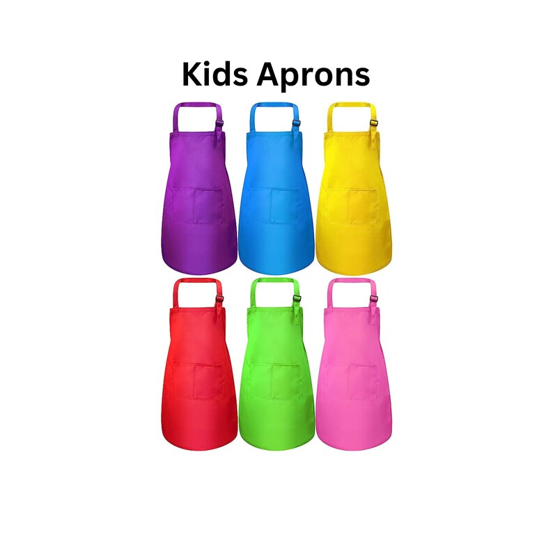 Personalized Child Apron, Kids Paint Apron, Boy or Girl School Apron ...