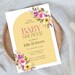 Spring Baby Shower Invitation, Spring Floral Baby Shower Invite ...