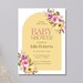 Spring Baby Shower Invitation, Spring Floral Baby Shower Invite ...