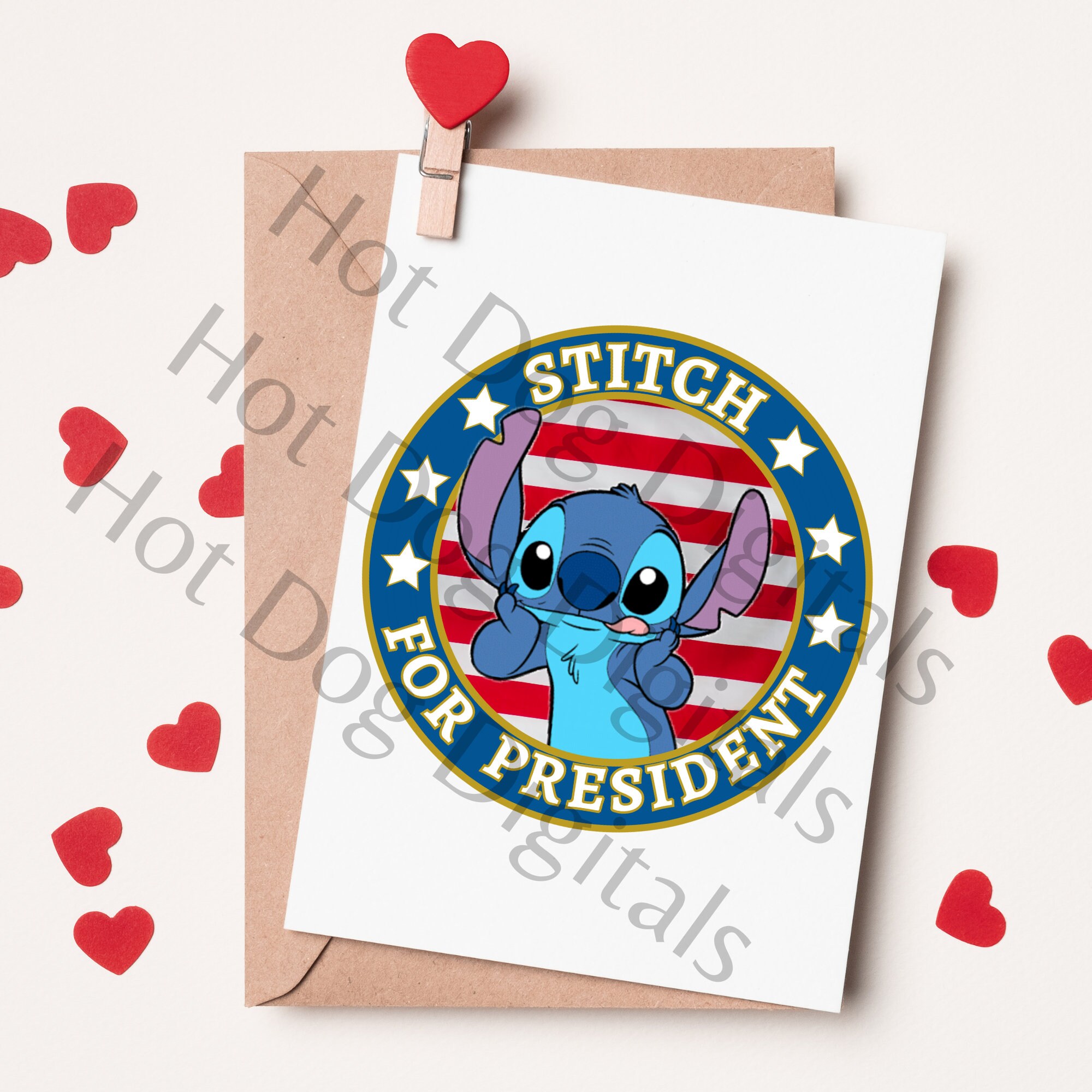 Stitch for President Sublimation Design 4th of July Stitch PNG Stitch ...