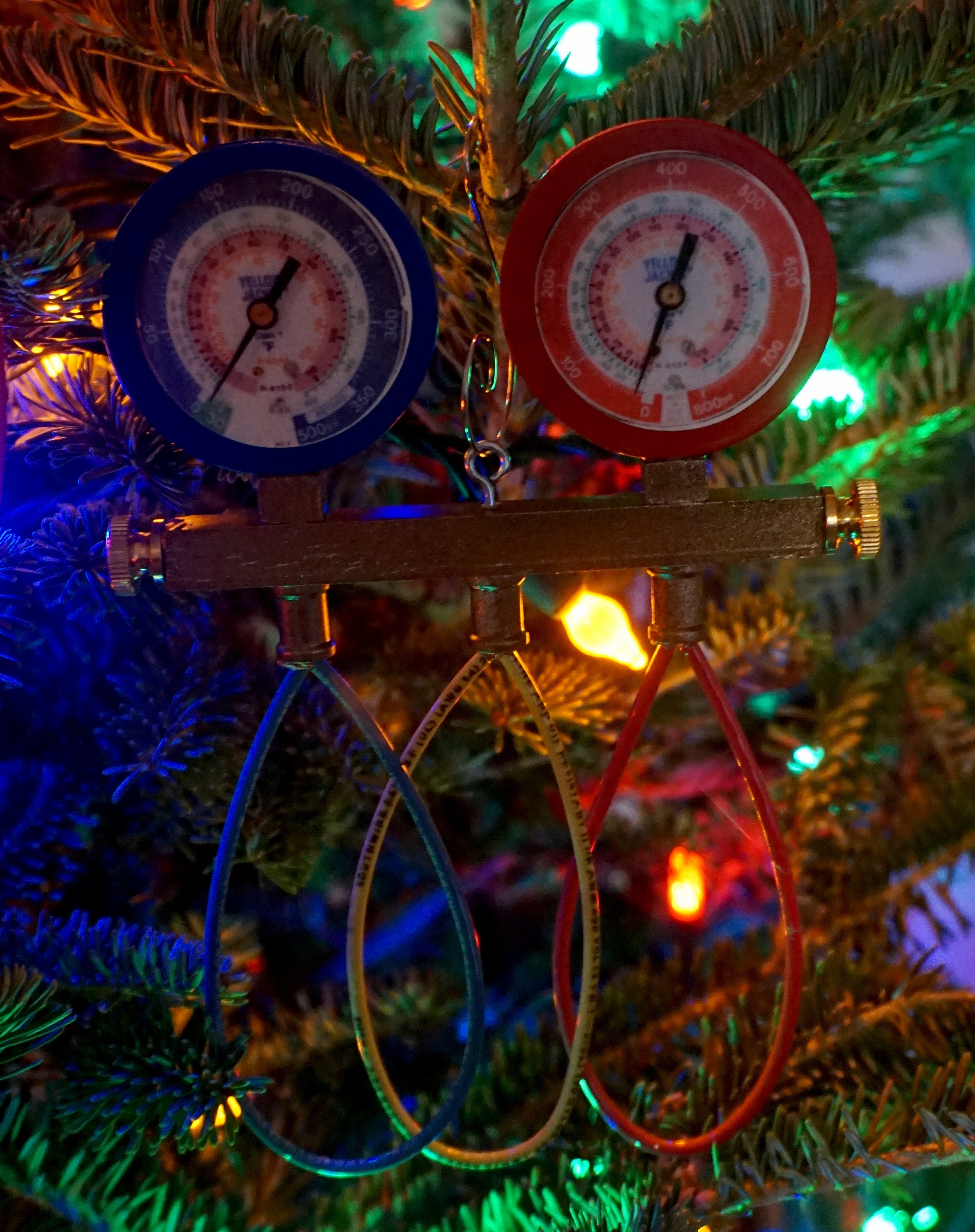 Hvac Manifold Gauge Ornament Gift - Etsy