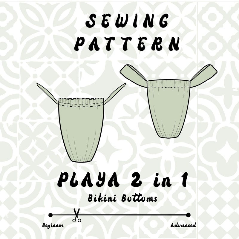 Bikini Sewing Pattern - Etsy