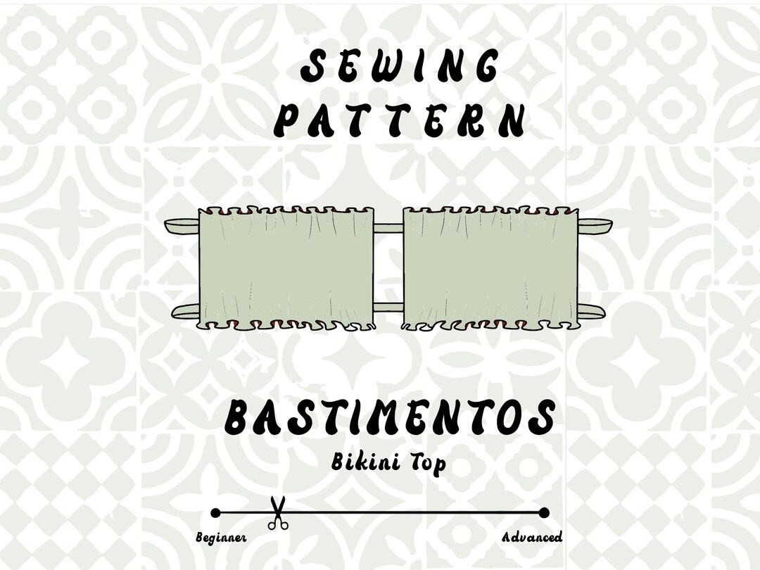 Bikini Top Sewing Pattern | Bandeau Top | Seamless and Reversible | PDF ...