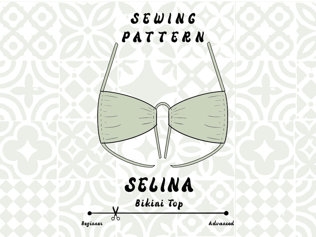 Bikini Top Sewing Pattern Easy Seamless and Reversible PDF Sizes XS-2XL ...