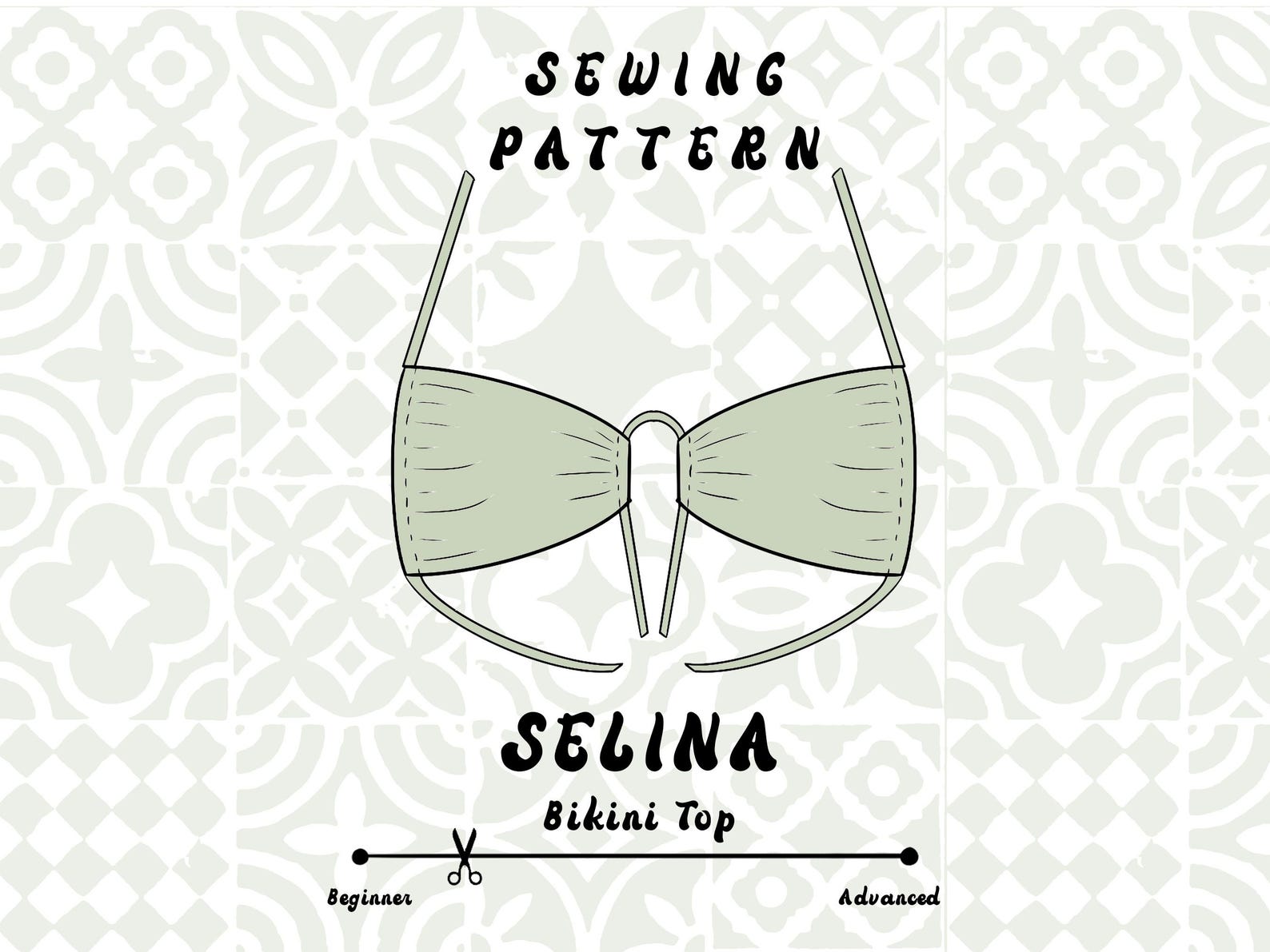 Bikini Top Sewing Pattern | Easy | Seamless and Reversible | PDF ...