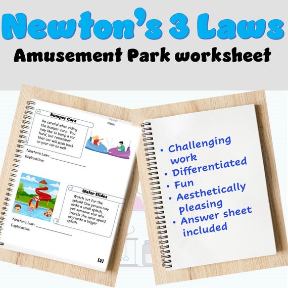 Newton's 3 Laws Of Motion Worksheet